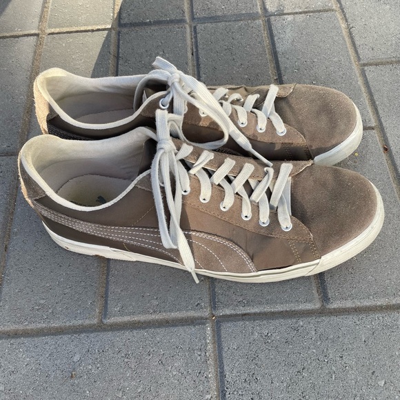 Puma | Shoes | Mens Puma Nylon And Suede Classic Court Sneaker Tennis ...
